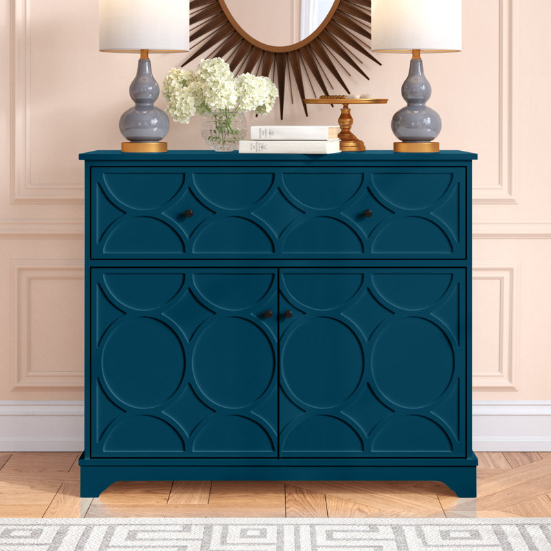 Gainey Accent Cabinet Willa Arlo Interiors Color Blue